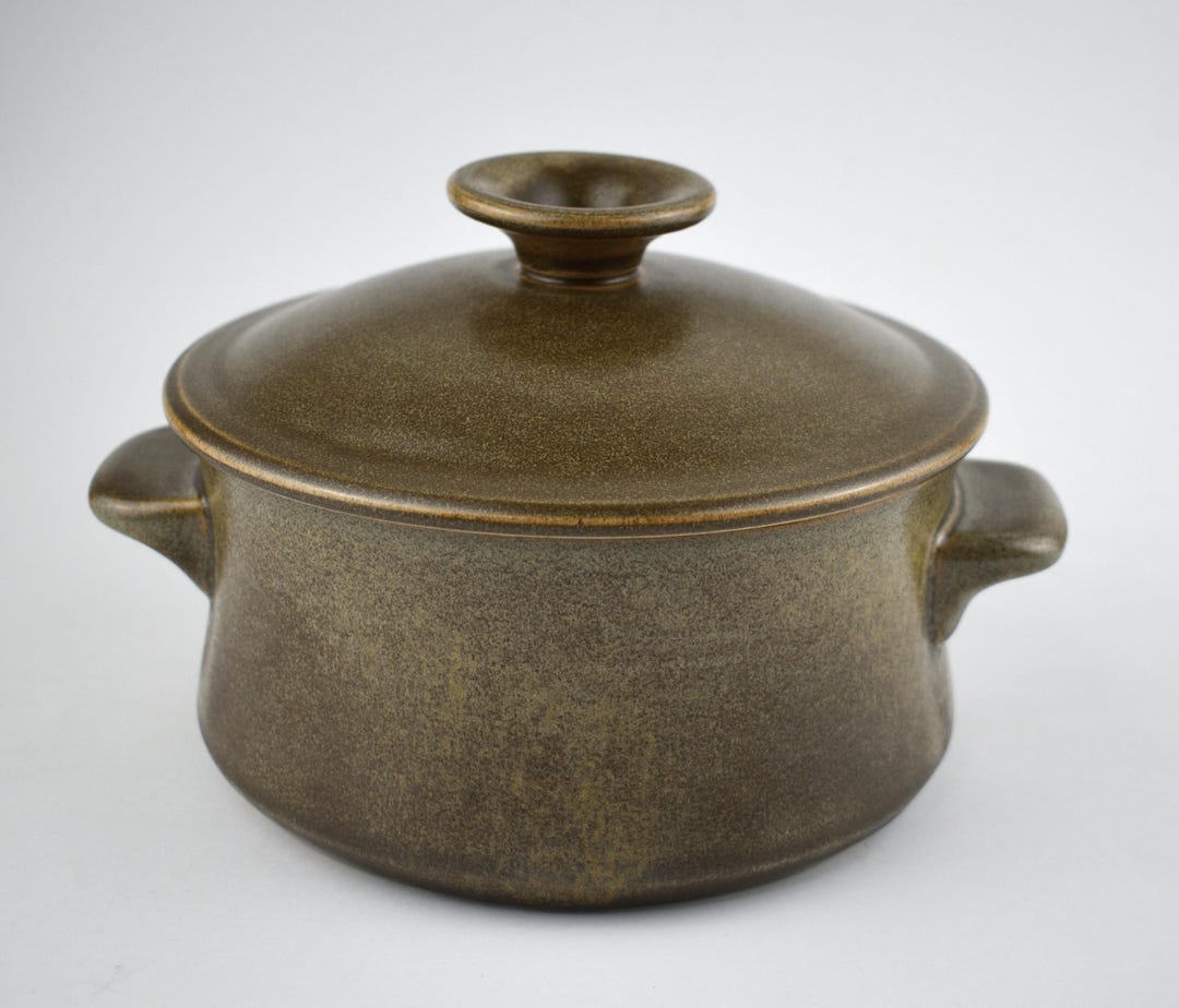 Temuka Pottery Riverstone Casserole Dish - Vintage Earthenware ...