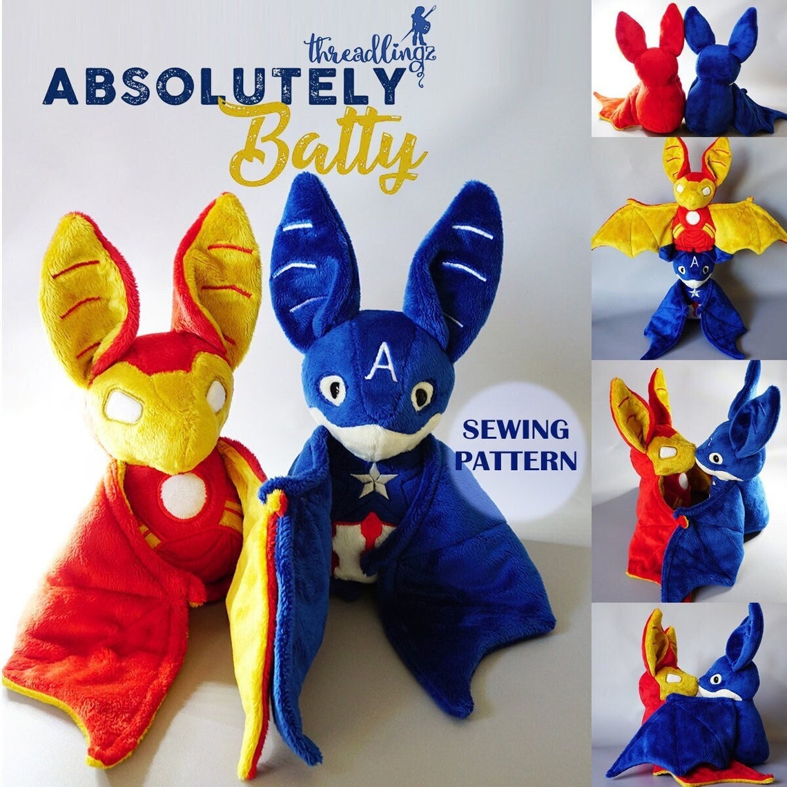 Pattern: Bat Plush Sewing Pattern & Tutorial - Etsy