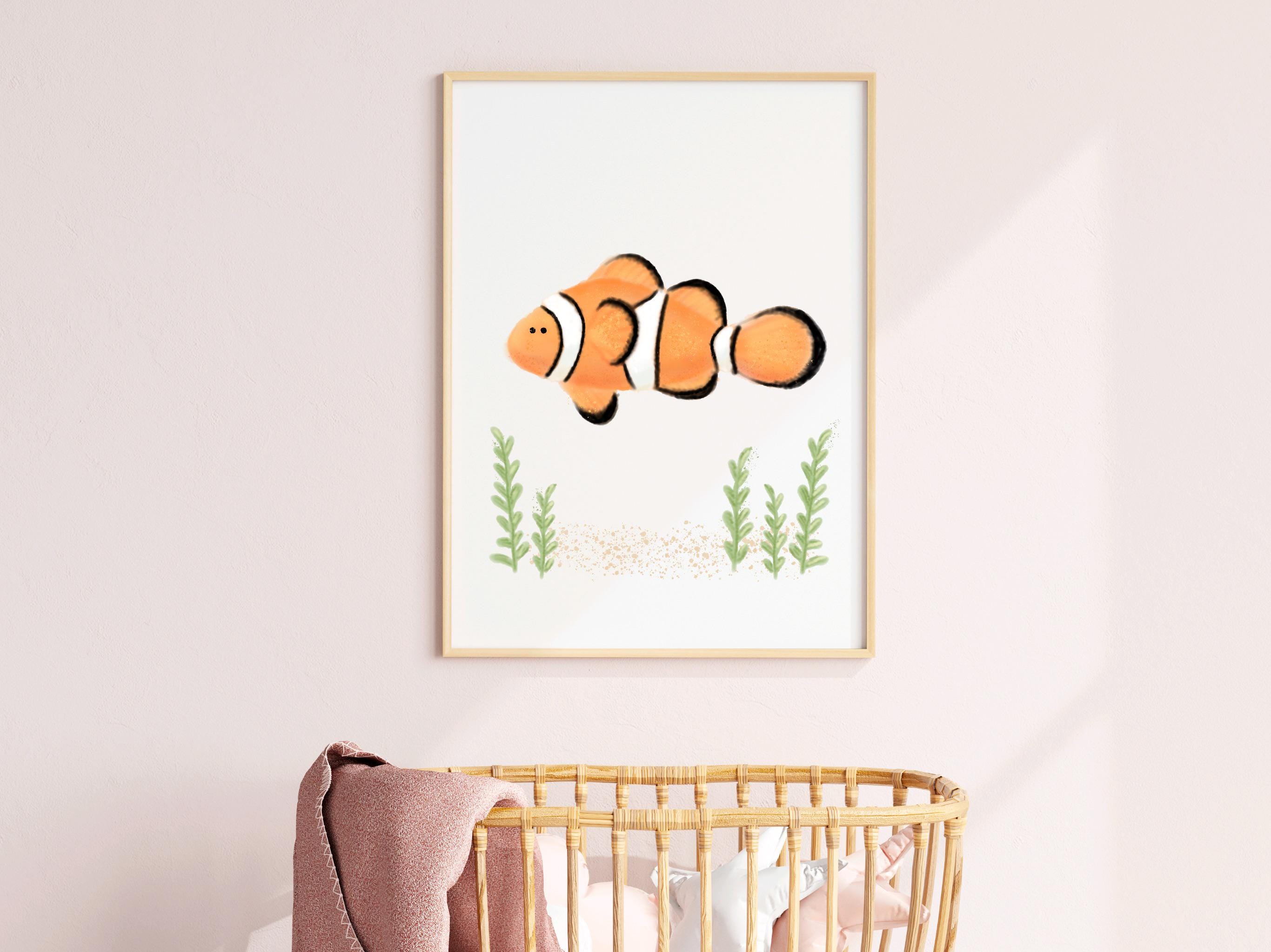 Nemo Nursery Print, Clown Fish Print Fish Picture Nursery Nemo Print ...