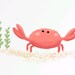 Baby Ocean Theme Crab Nursery Print Ocean Baby Room Sea Theme Nursery ...
