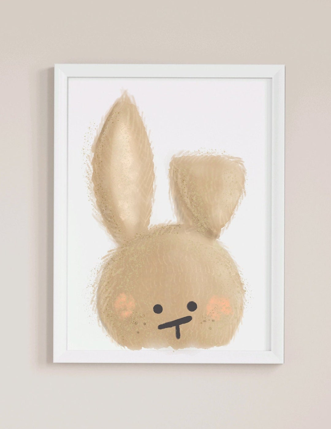 Bunny Nursery Picture Bunny Print Bunny Nursery Boy Bunny Themed ...