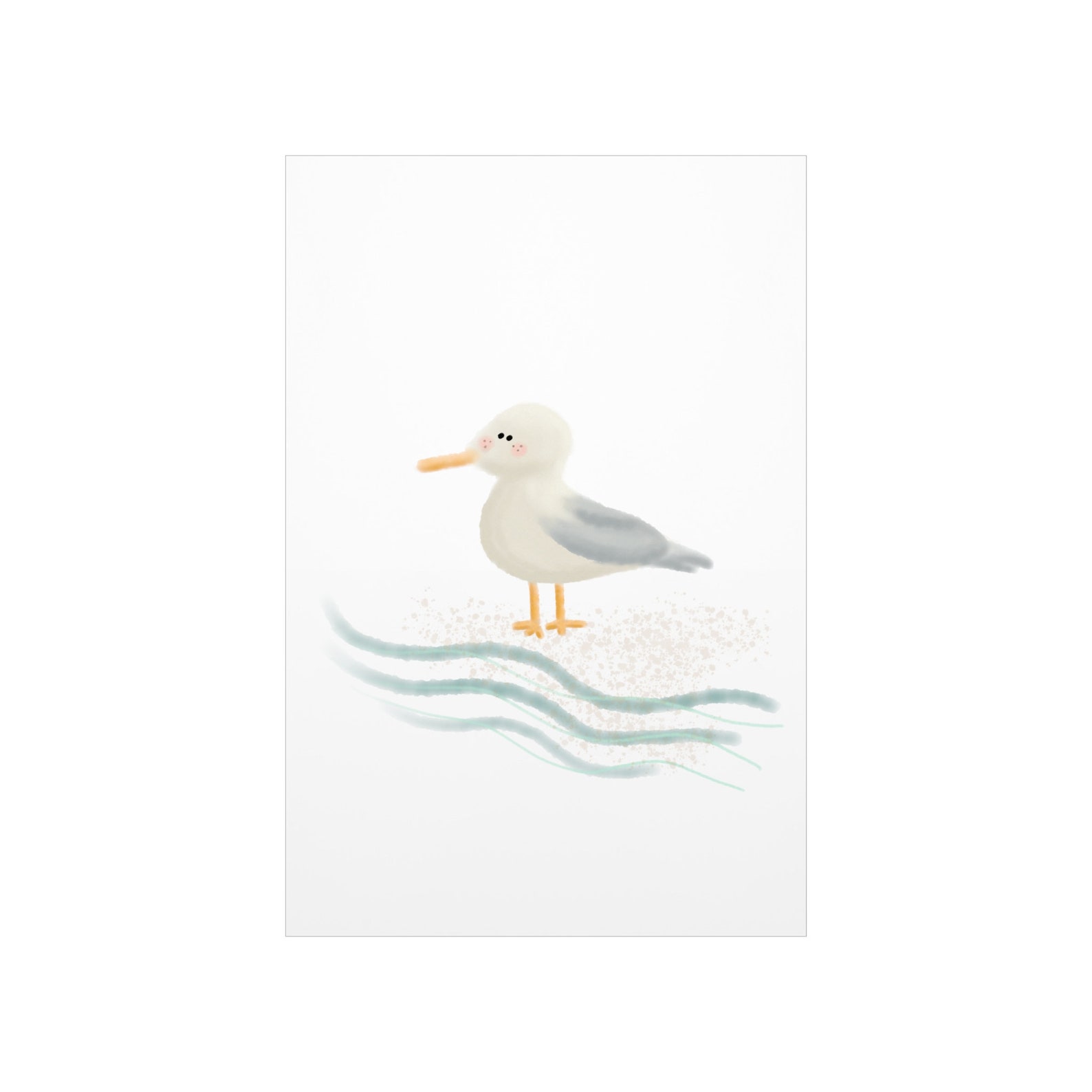 Ocean Nursery Decor Nautical Nursery Wall Art Seagull Beach - Etsy