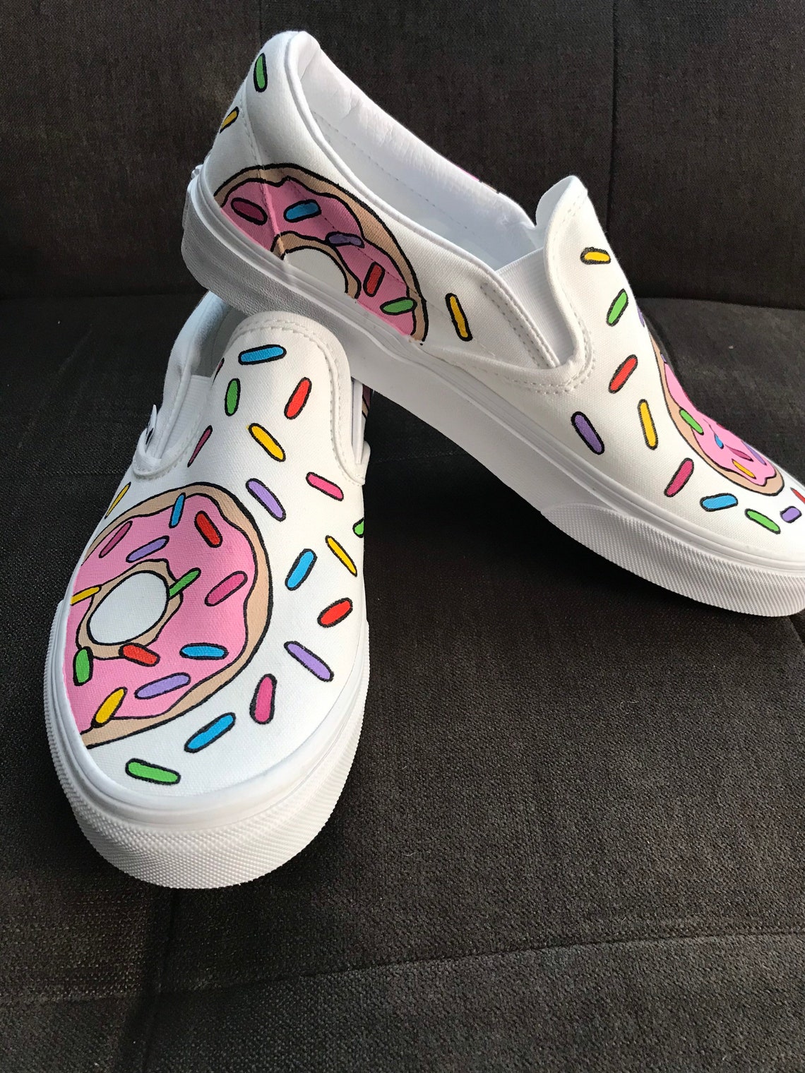 Donut VANS Shoes - Hand Painted - Etsy