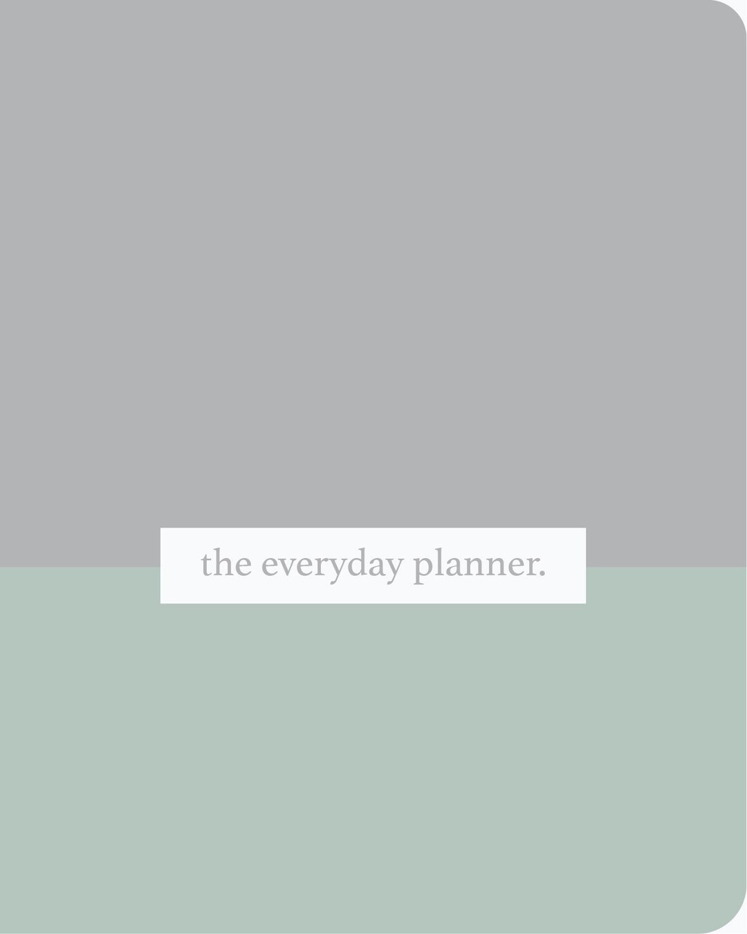 The Everyday Planner - Etsy