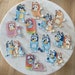 Blue Dog and Family - Custom Edible Wafer Paper - Etsy