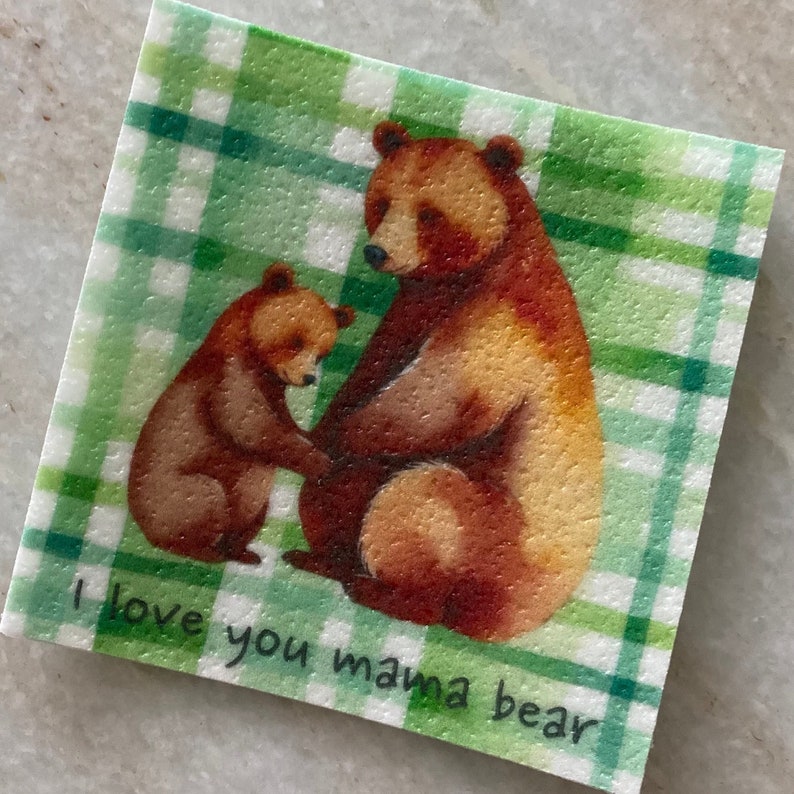Mama Bear (plaid) - Custom Edible Wafer Paper - Etsy