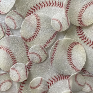 Baseball (realistic) - Custom Edible Wafer Paper - Etsy