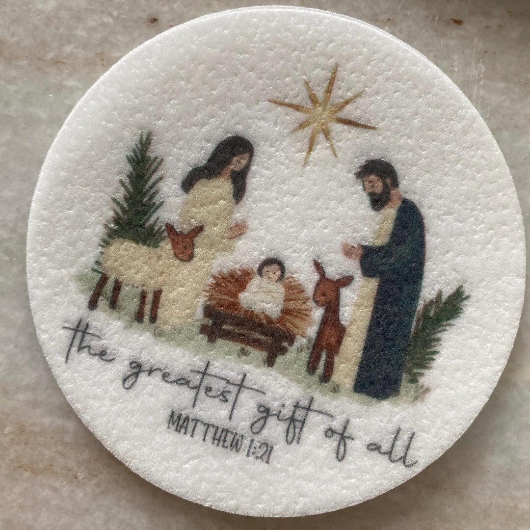 Nativity - Custom Edible Wafer Paper - Etsy