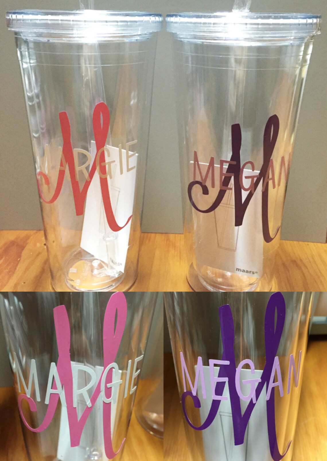 Custom Initial & Name Tumbler | Etsy