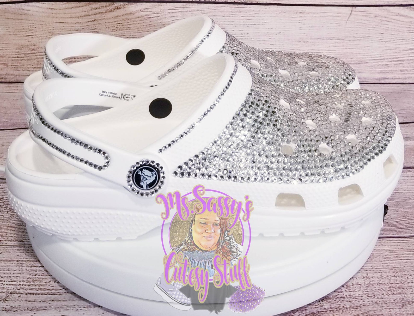 Blinged Crocs Bedazzled Crocs Sparkly Crocs | Etsy