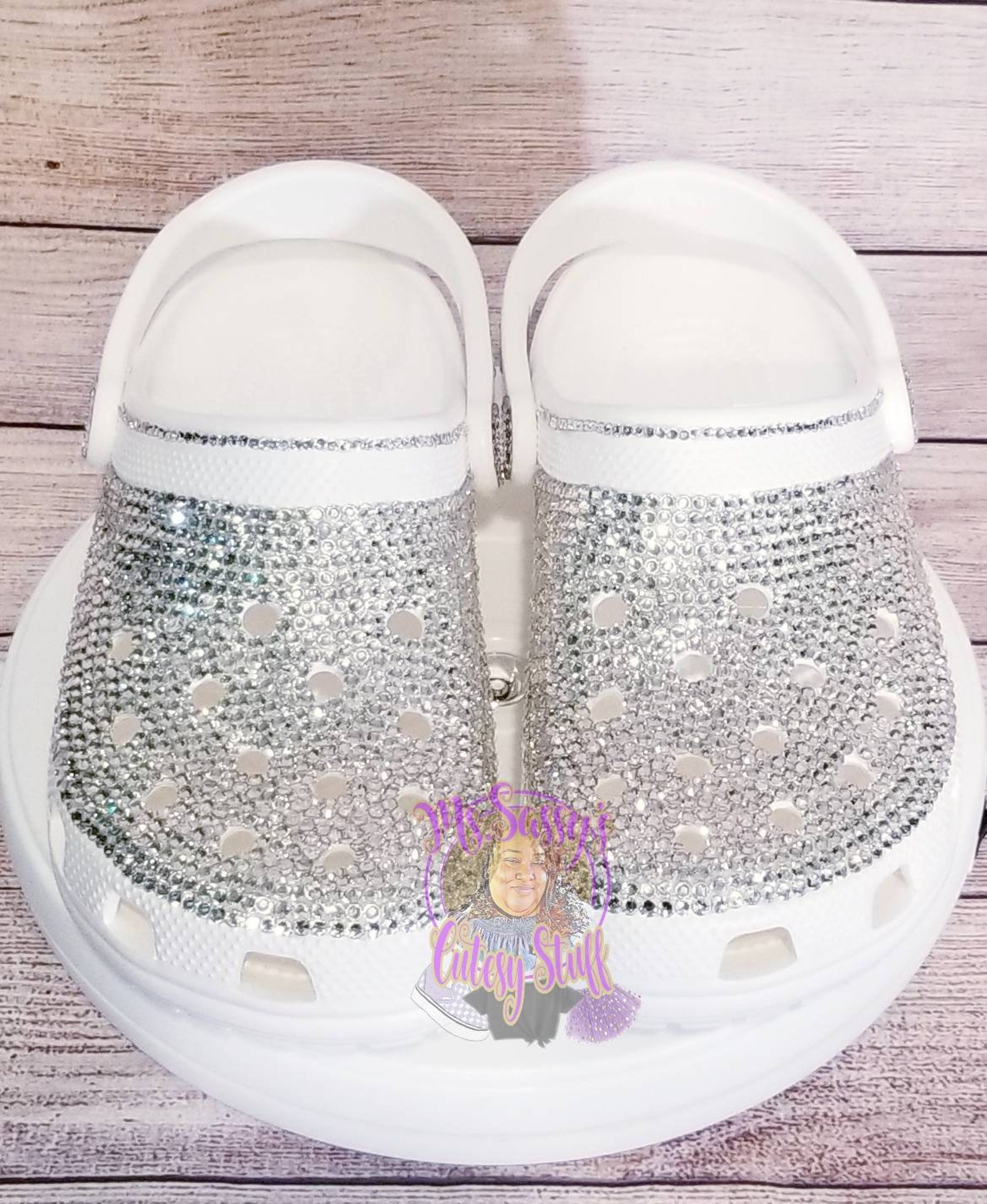 Blinged Crocs Bedazzled Crocs Sparkly Crocs | Etsy