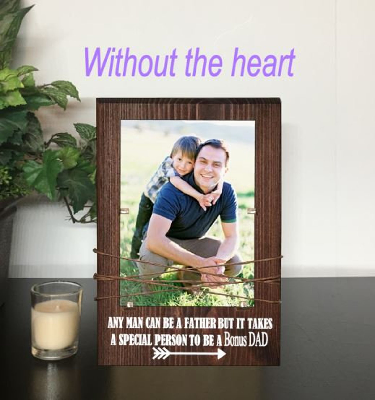 Bonus Dad Picture Frame Stepdad Photo Frame Gift for Bonus - Etsy