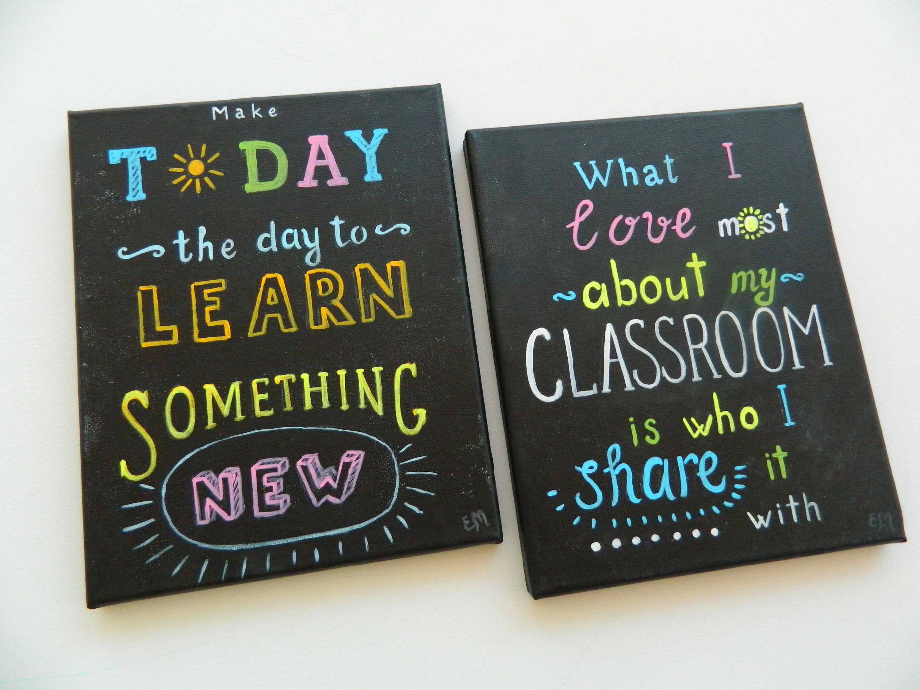 Teacher Custom Quote Gift, Chalk Sign Custom Learn Today Sign, Teacher ...