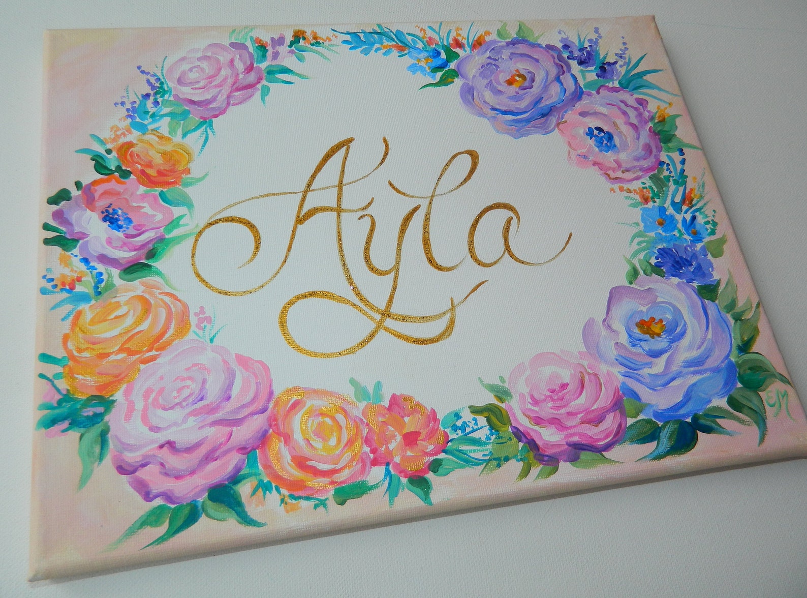 Custom Name Sign, Name Painting, Custom Dorm Room Sign, Dorm Room Decor ...
