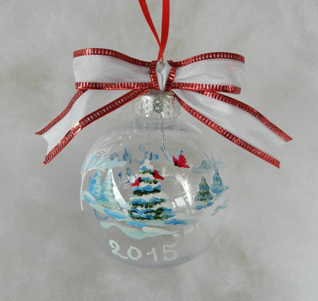 Handpainted Christmas Ornament Personalized Christmas Ornament Unique ...