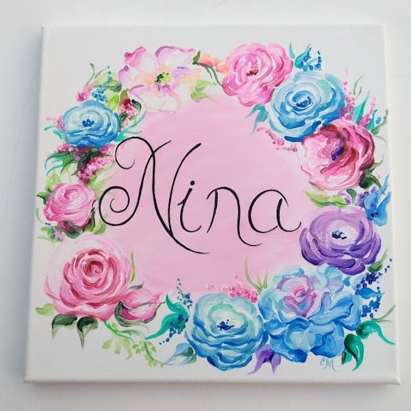 Custom Name Painting - Etsy