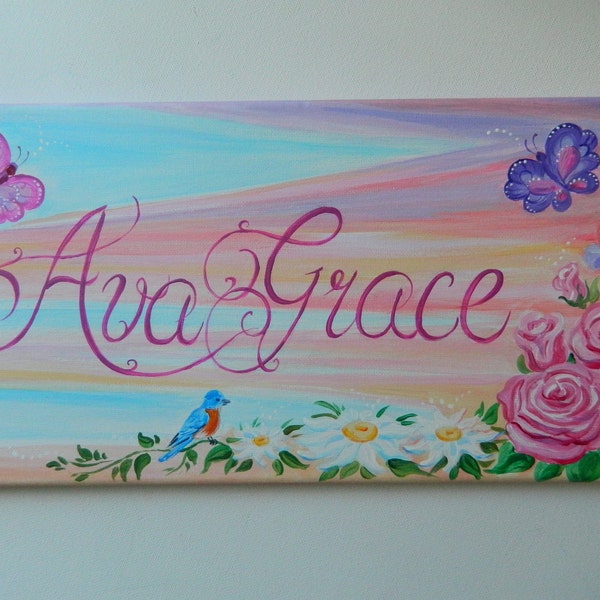Custom Name Painting - Etsy
