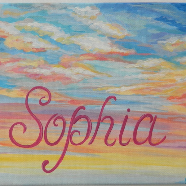 Custom Name Painting - Etsy