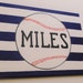 Baseball Name Sign Canvas, Custom Sports Nursery Decor - Etsy