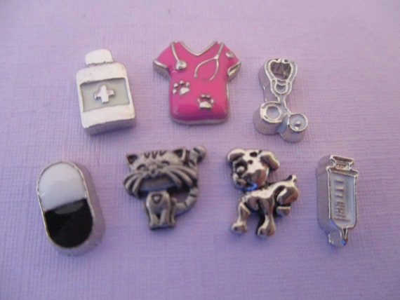 Vet Tech Floating Charms Memory Locket Charms - Etsy