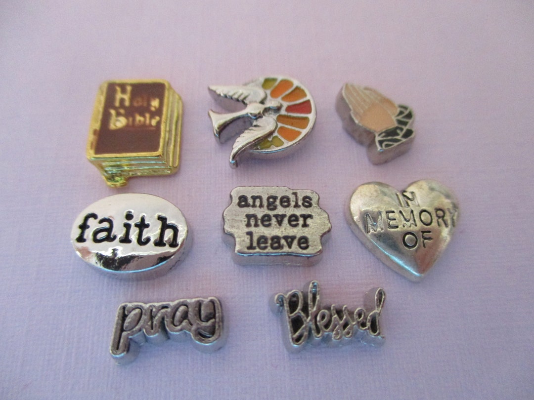 Faith Floating Charms Memory Locket Charms Floating Lockets - Etsy
