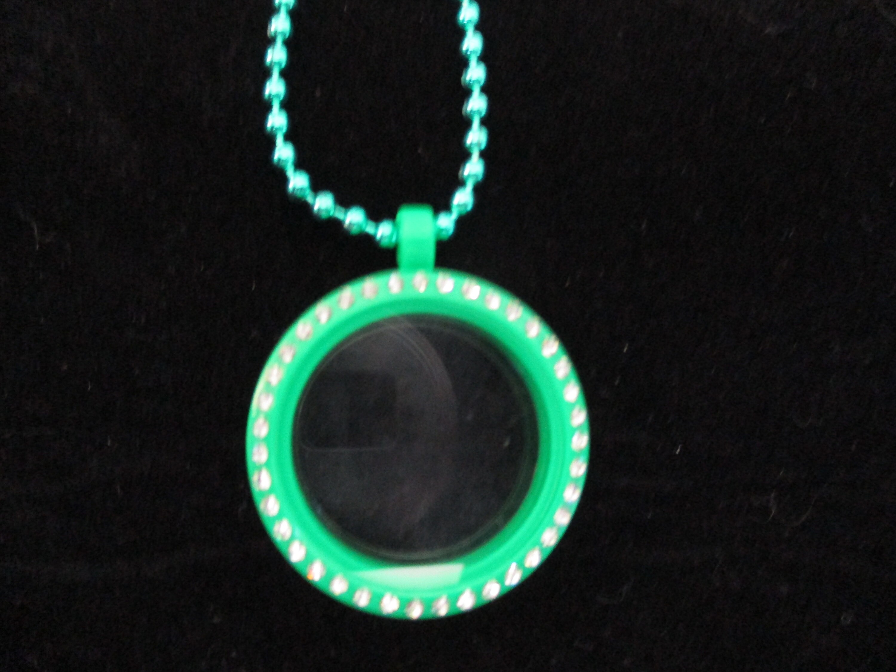Green Acrylic Memory Locket 30MM Floating Locket - Etsy