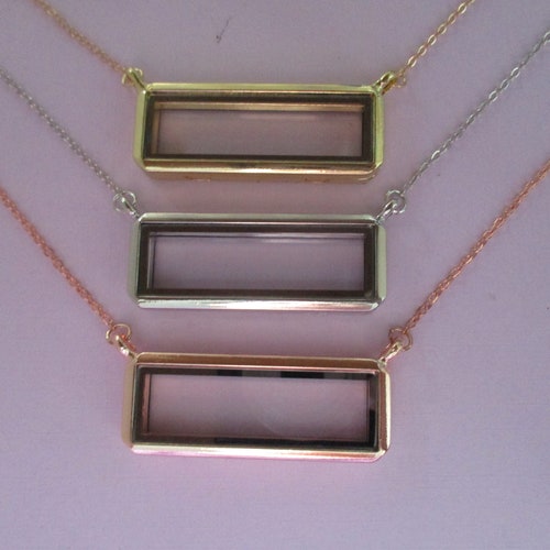 51x28mm Rectangle Shaped Floating Glass Locket floating - Etsy