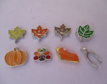 Thanksgiving Charms | Etsy