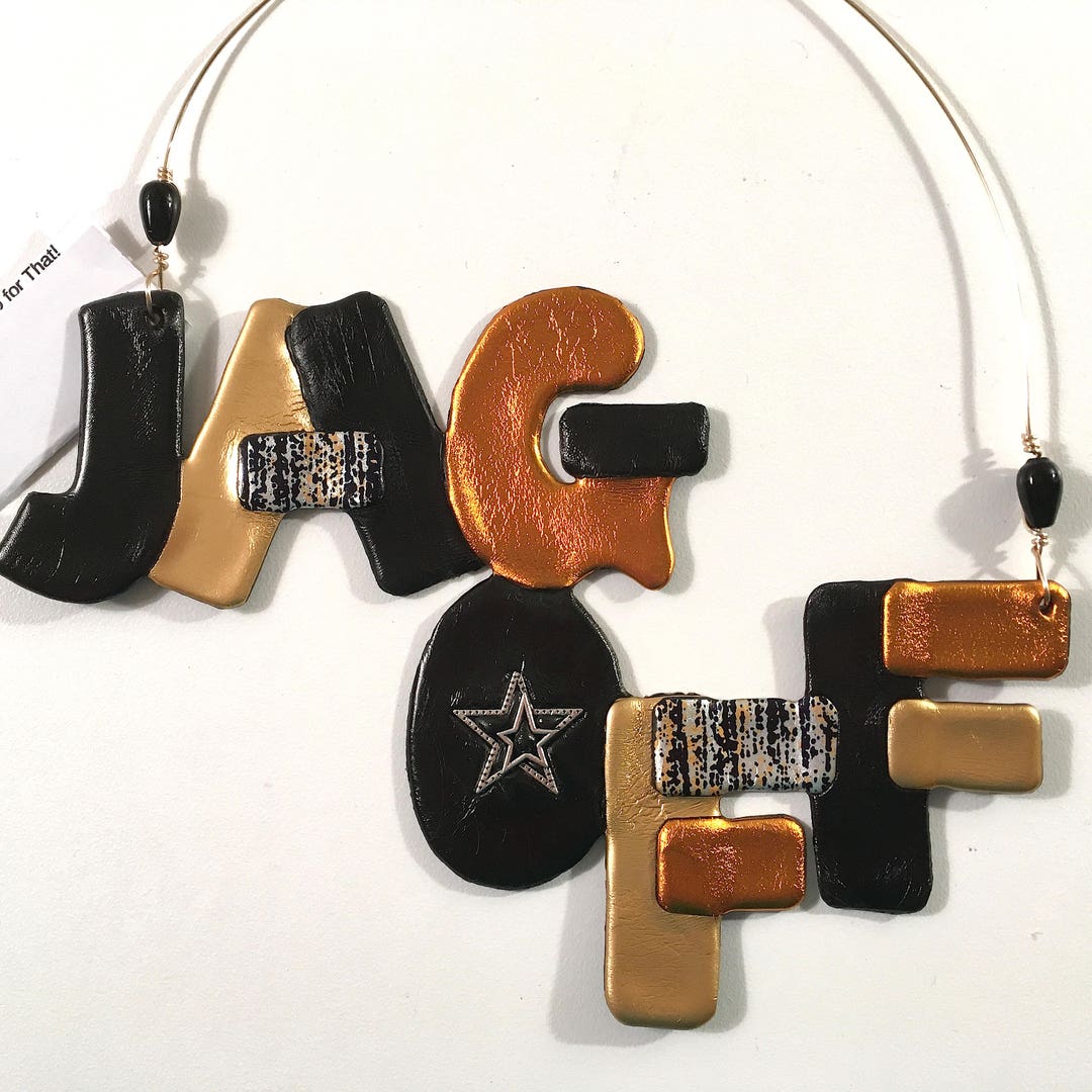 JAG OFF Ornament, PITTSBURGH Black N Gold Collectibles, Detailed ...