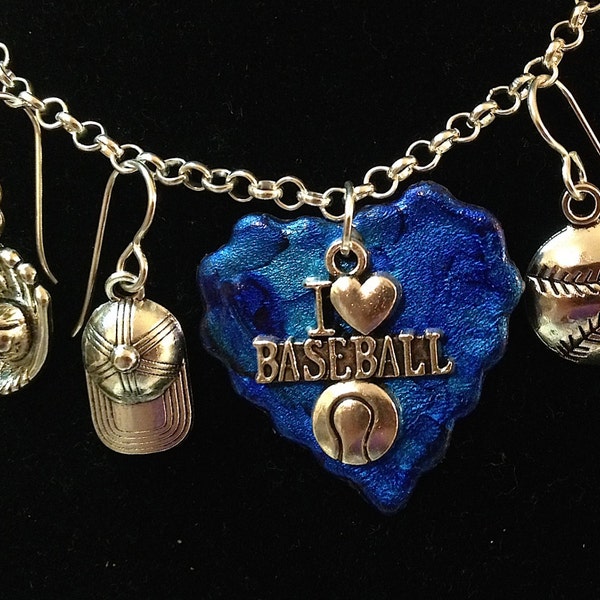 Baseball Necklace - Etsy