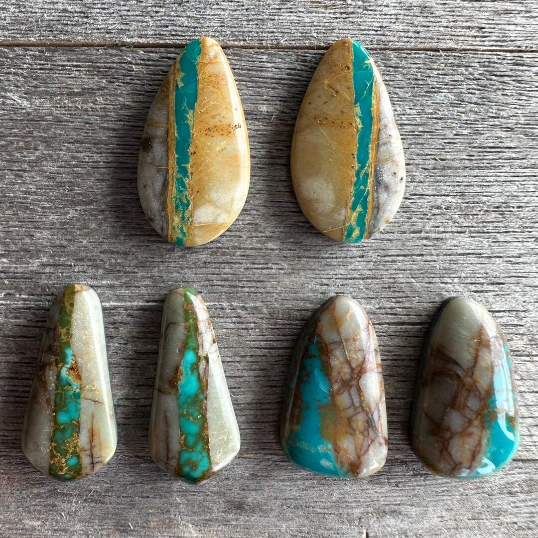 Loose Stones choose One: Royston Ribbon Turquoise custom Settings Also ...