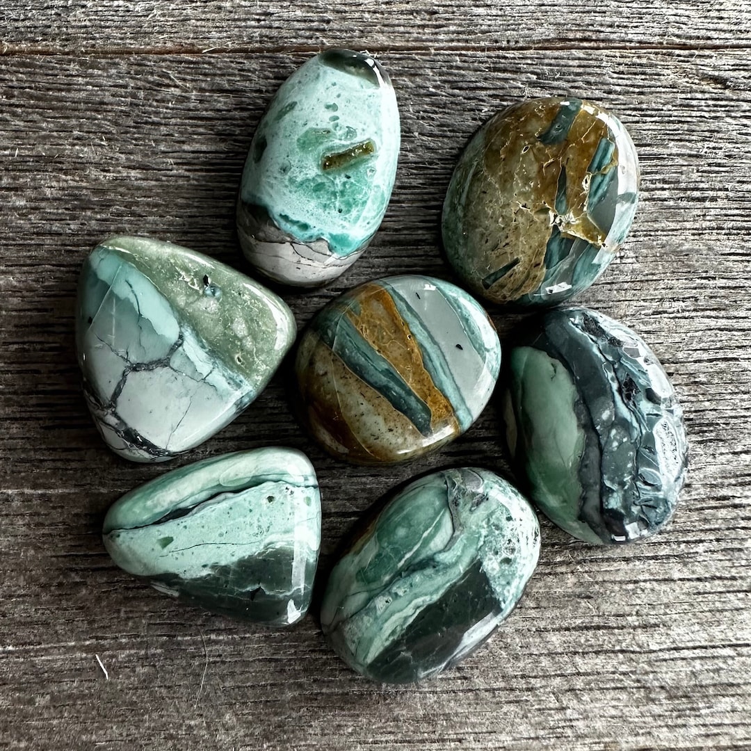 Loose Stones (choose One): Mystic Sage Variscite (custom Settings Also ...