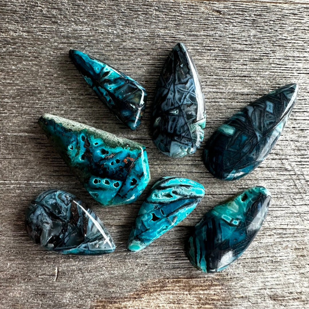 Loose Stones (choose One): Native Copper in Gem Silica and Chrysocolla ...