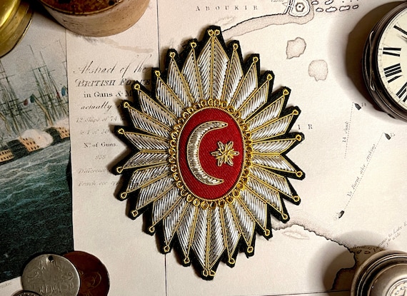 Imperial Order of the Crescent ottoman Embroidered Star Red | Etsy