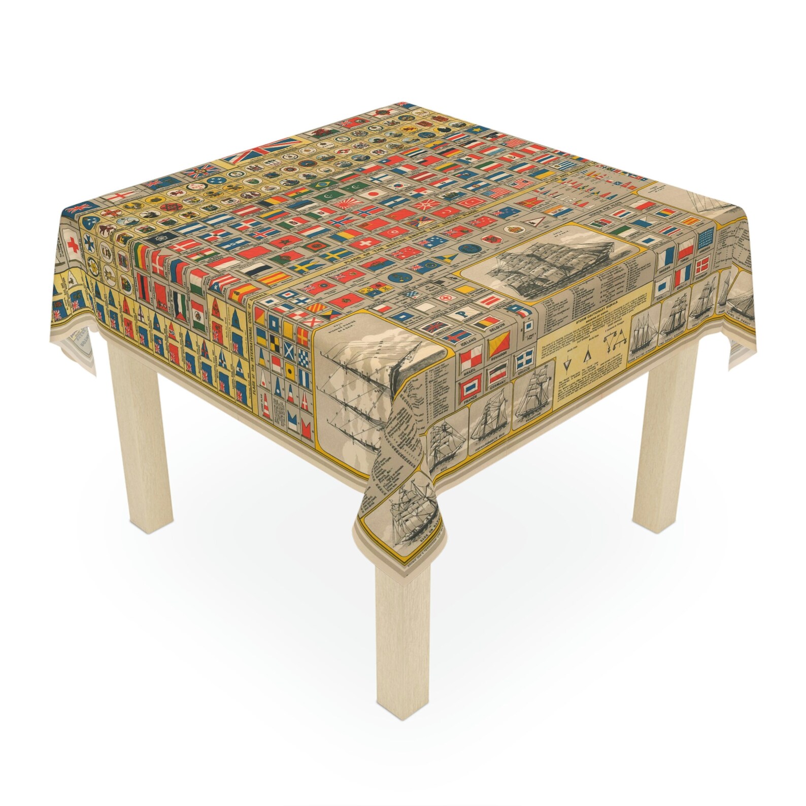 Flags of All Nations 1922 Tablecloth - Historical Flags Educational ...