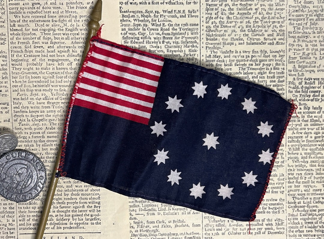 Easton Flag, Liberty - Vintage Historical Stick Flag, Revolutionary War ...