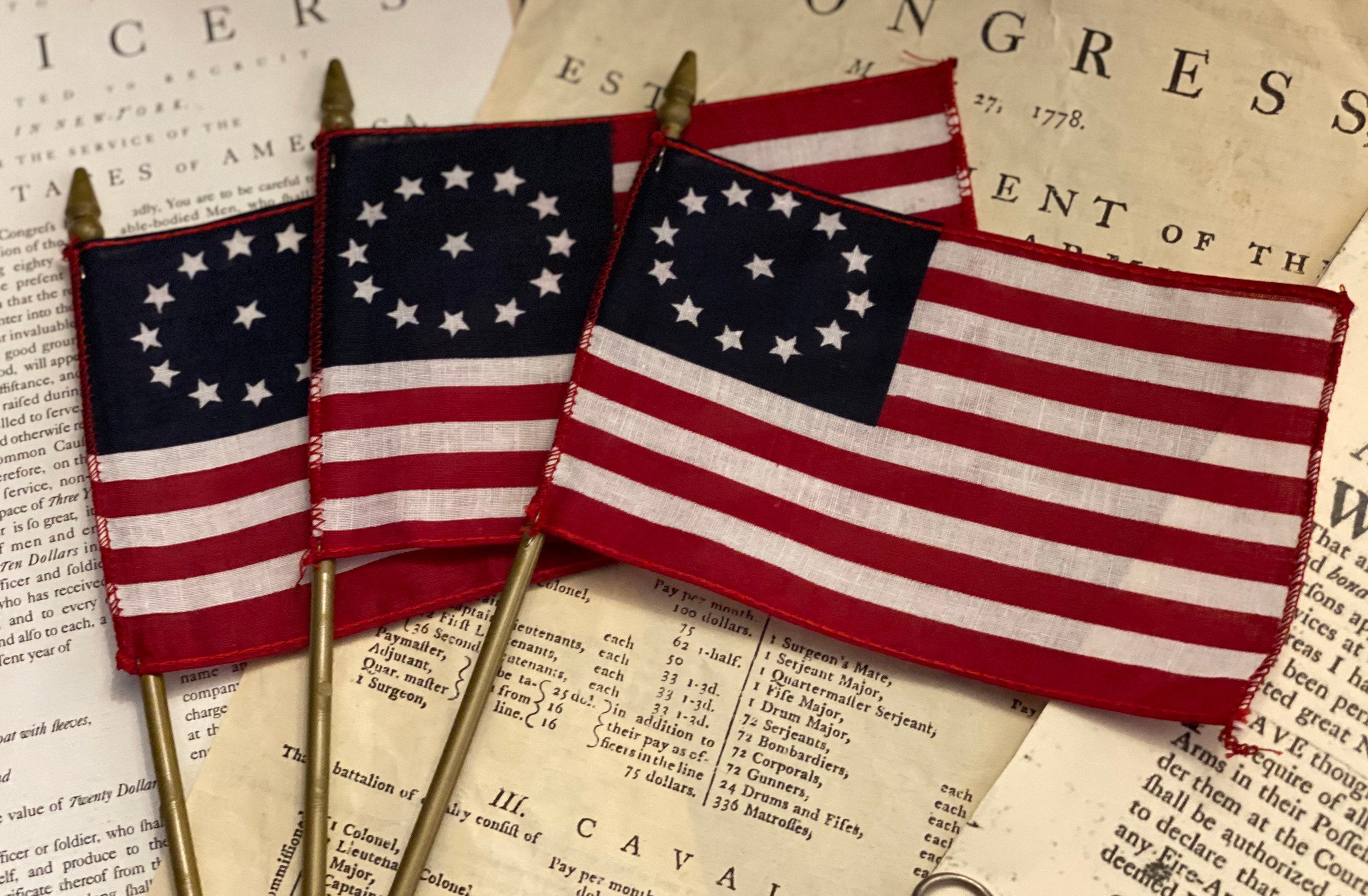 Cowpens Flag 3rd Maryland Vintage Historical Stick Flag | Etsy