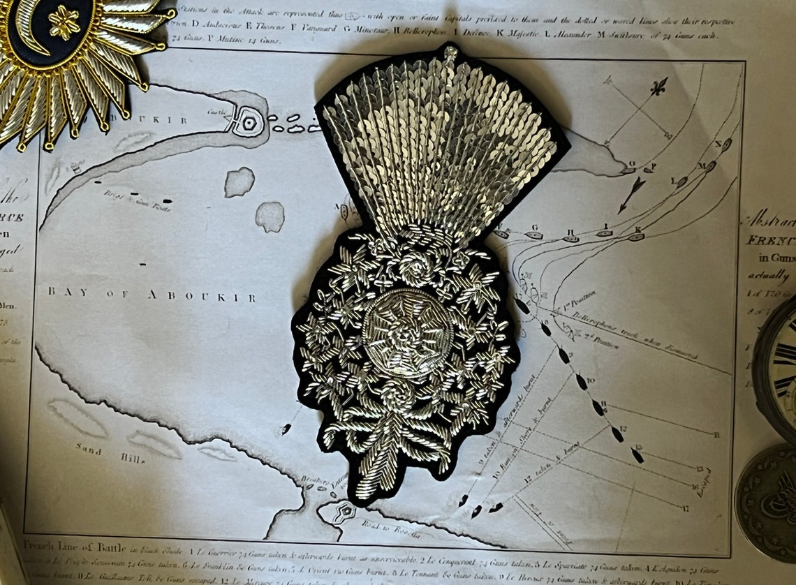 Lord Nelson’s Chelengk - Embroidered Hat Decoration, Ottoman Empire - Etsy