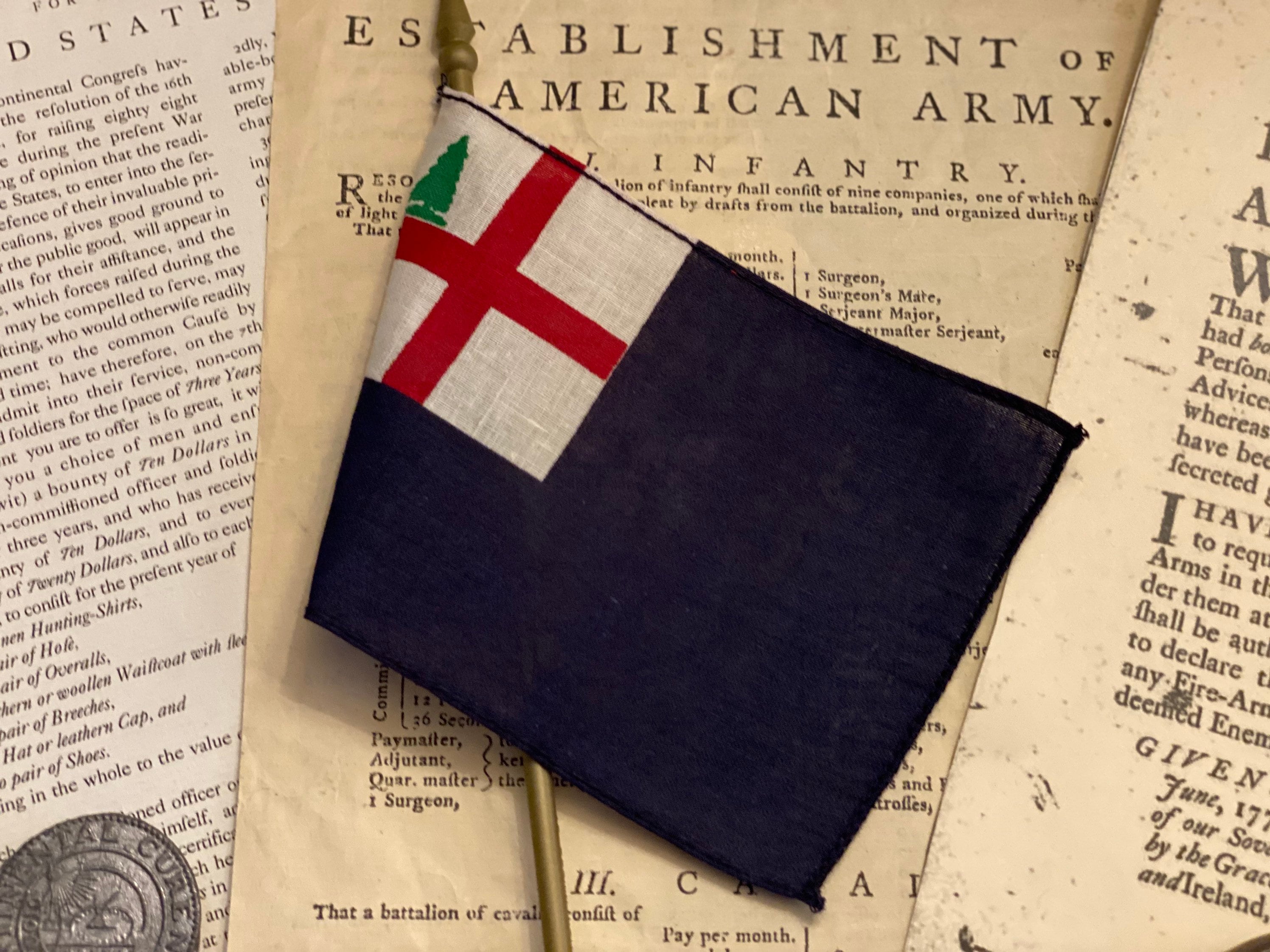 Bunker Hill Flag Vintage New England Historical Stick Flag - Etsy