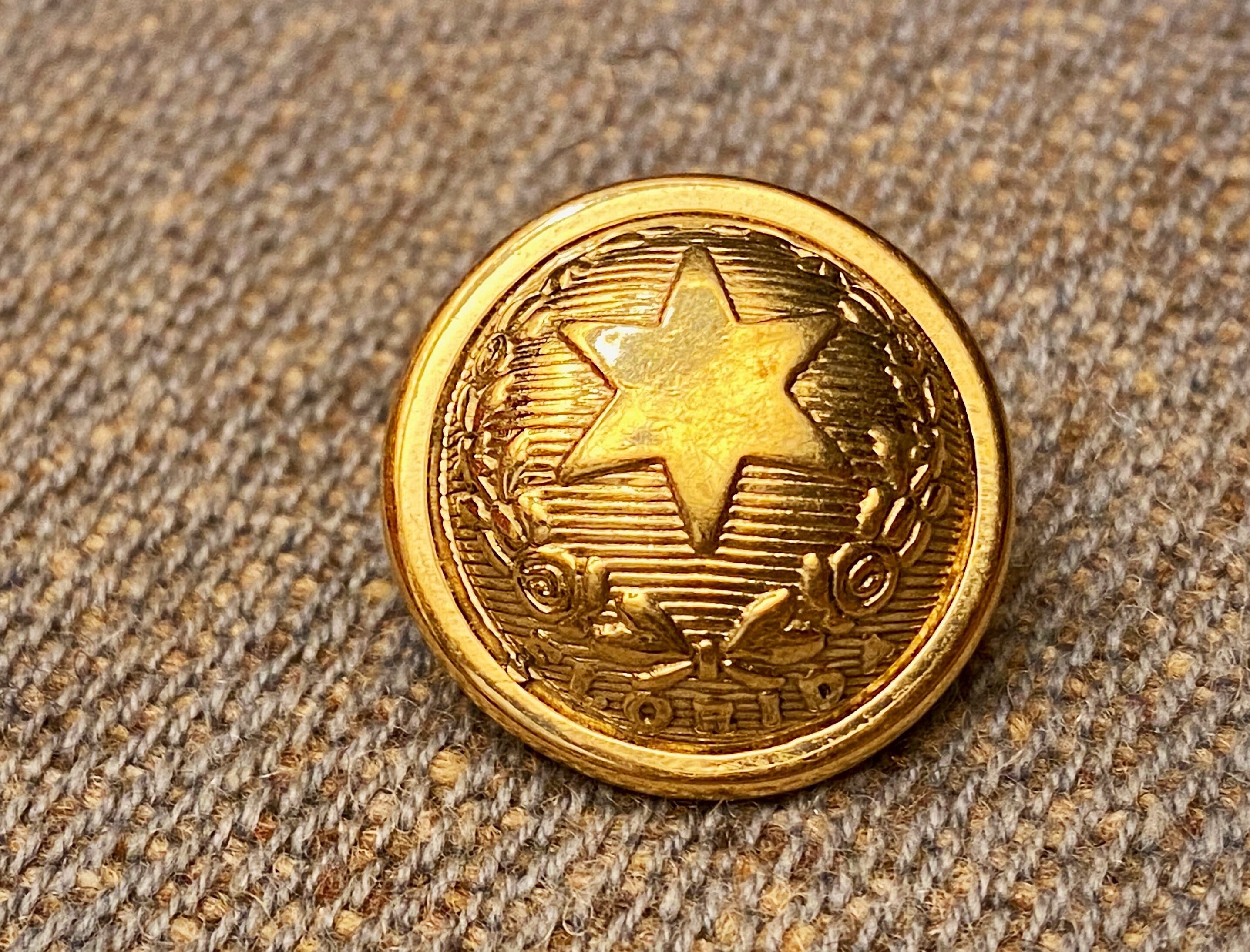 Florida Uniform Buttons - Cherokee Rose, Confederate Army, Civil War ...