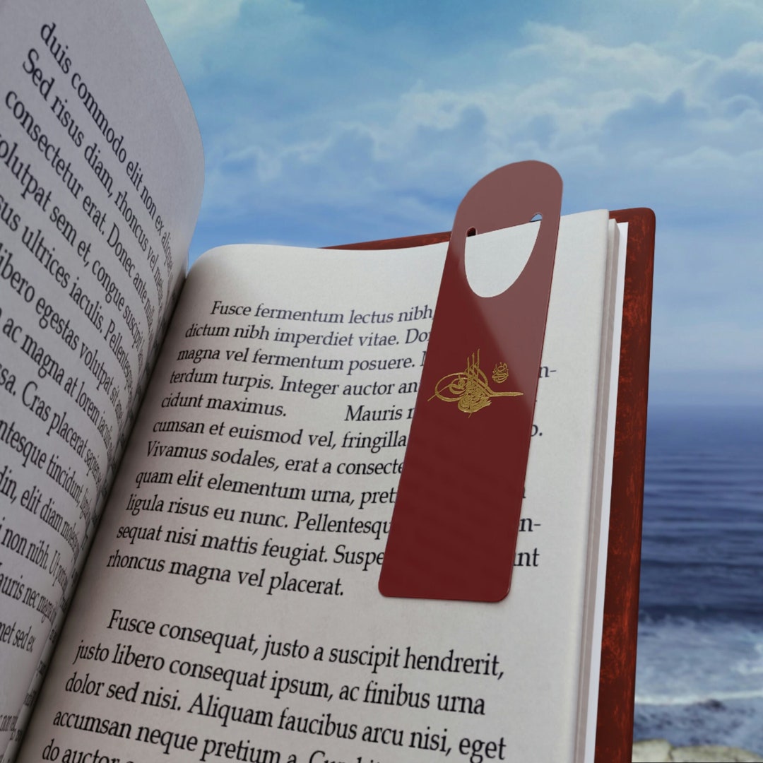 Ottoman Tughra Aluminium Bookmark, Royal Sultan, Türkiye - Etsy