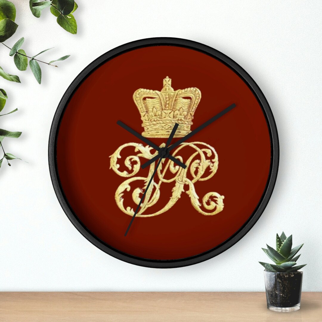 Queen Victoria Royal Cypher Wall Clock, British Historical Gift - Etsy