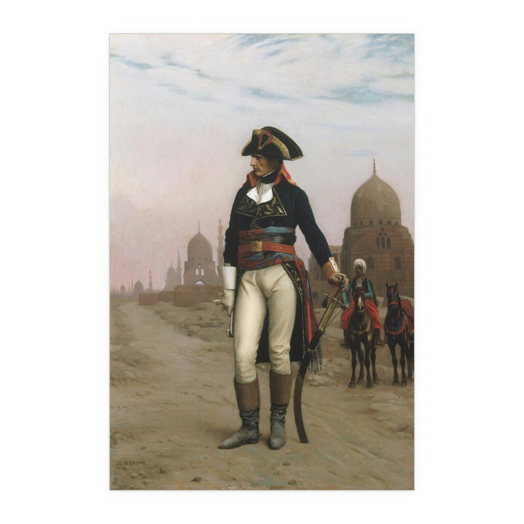 Napoleon in Egypt Art Poster - Jean-léon Gérôme, General Bonaparte in ...