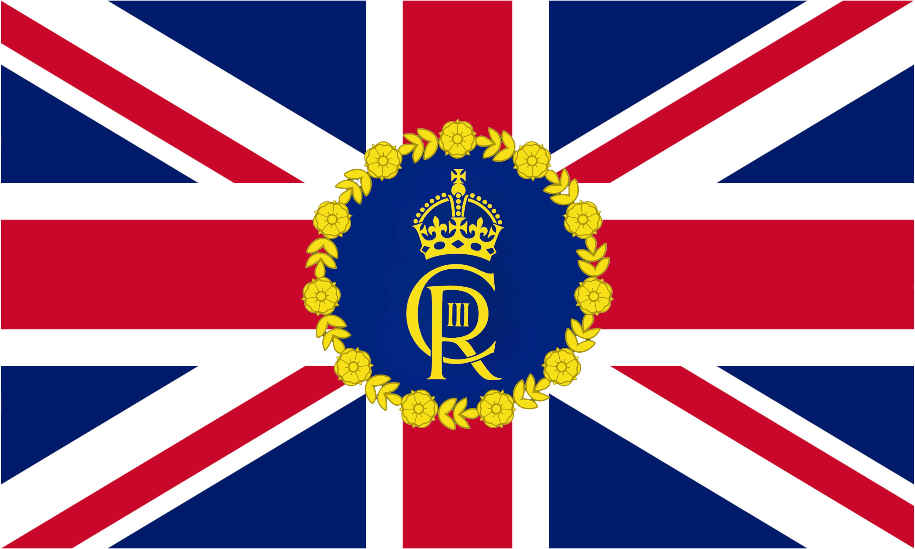Charles III Coronation Royal House Banner, Patriotic British Royal Flag ...