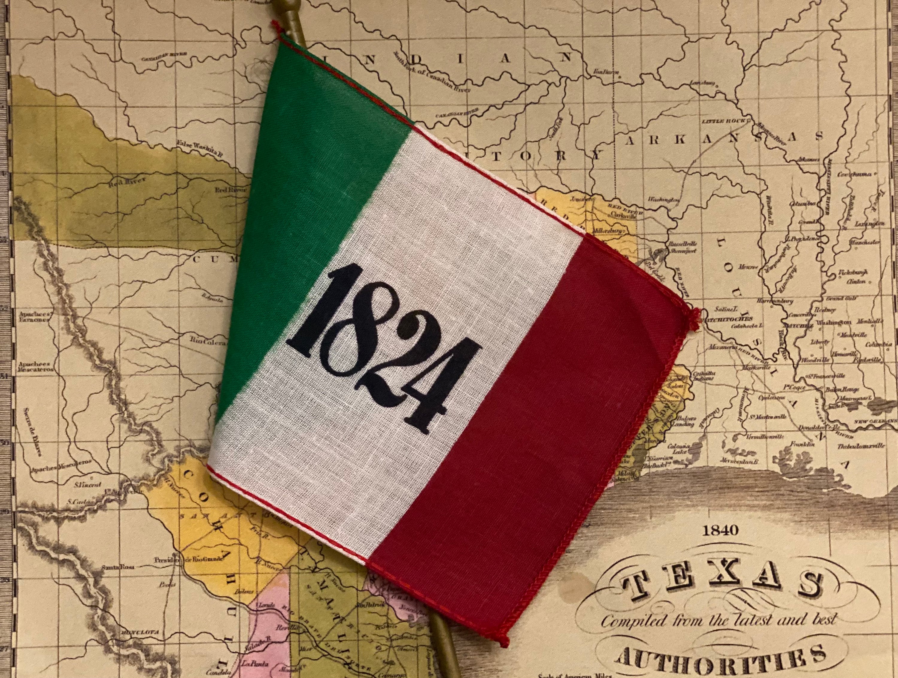 Alamo Flag, Texas Vintage Historical Stick Flag, 1824 Mexican ...