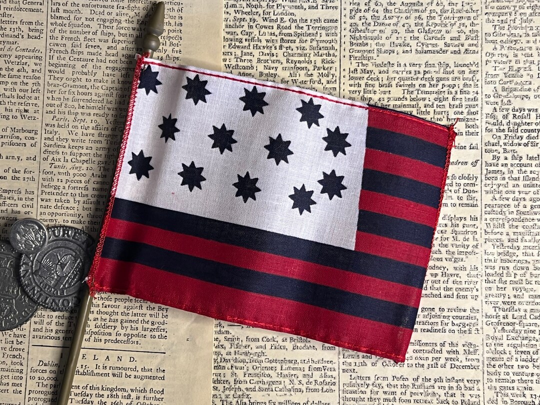 Guilford Flag - Vintage Historical Stick Flag, Revolutionary War, North ...