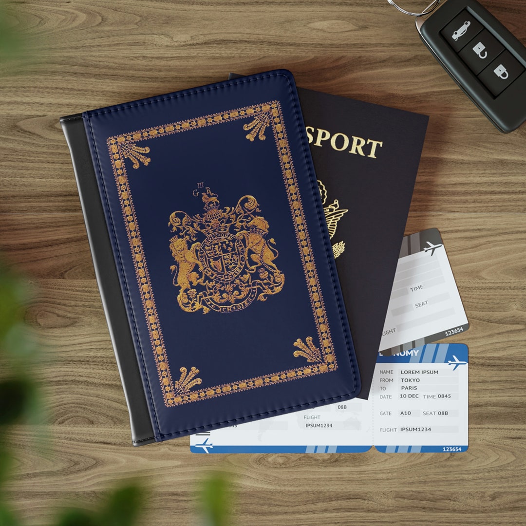 British George III Regency Passport Cover, Prince of Wales, Coronation ...