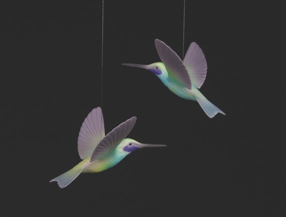 VIOLETEAR HUMMINGBIRD Kinetic Mobile by John Perry 5 Inch - Etsy