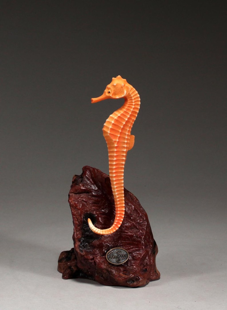 Seahorse Sculpture Decor Statue by John Perry 7in Tall on - Etsy