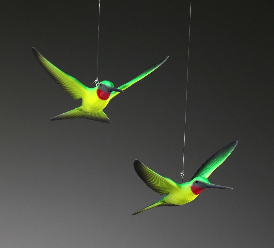 Hummingbird MOBILE Kinetic by John Perry DUO 5in Wingspan - Etsy